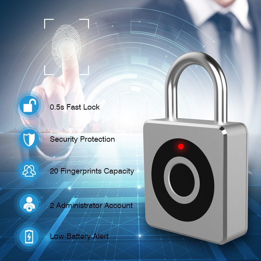 Smart Padlock | Outdoor Fingerprint Padlock | Secure My Place